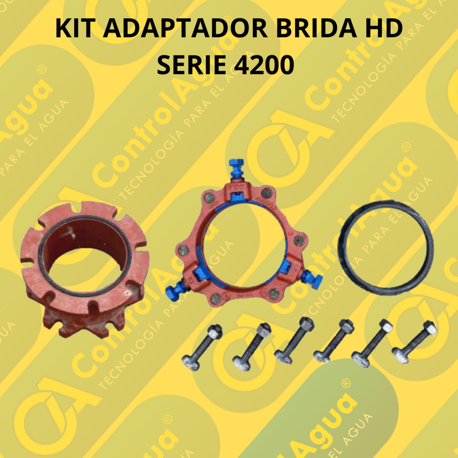 KIT ADAPTADOR BRIDA SERIE 4200 (TUBO PVC A ACERO IPS) 4" C900