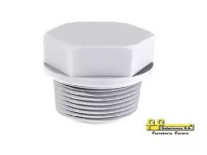 TAPON MACHO ROSCADO PVC CONTROLAGUA 1/2" - Ferreteria Forero S.A.